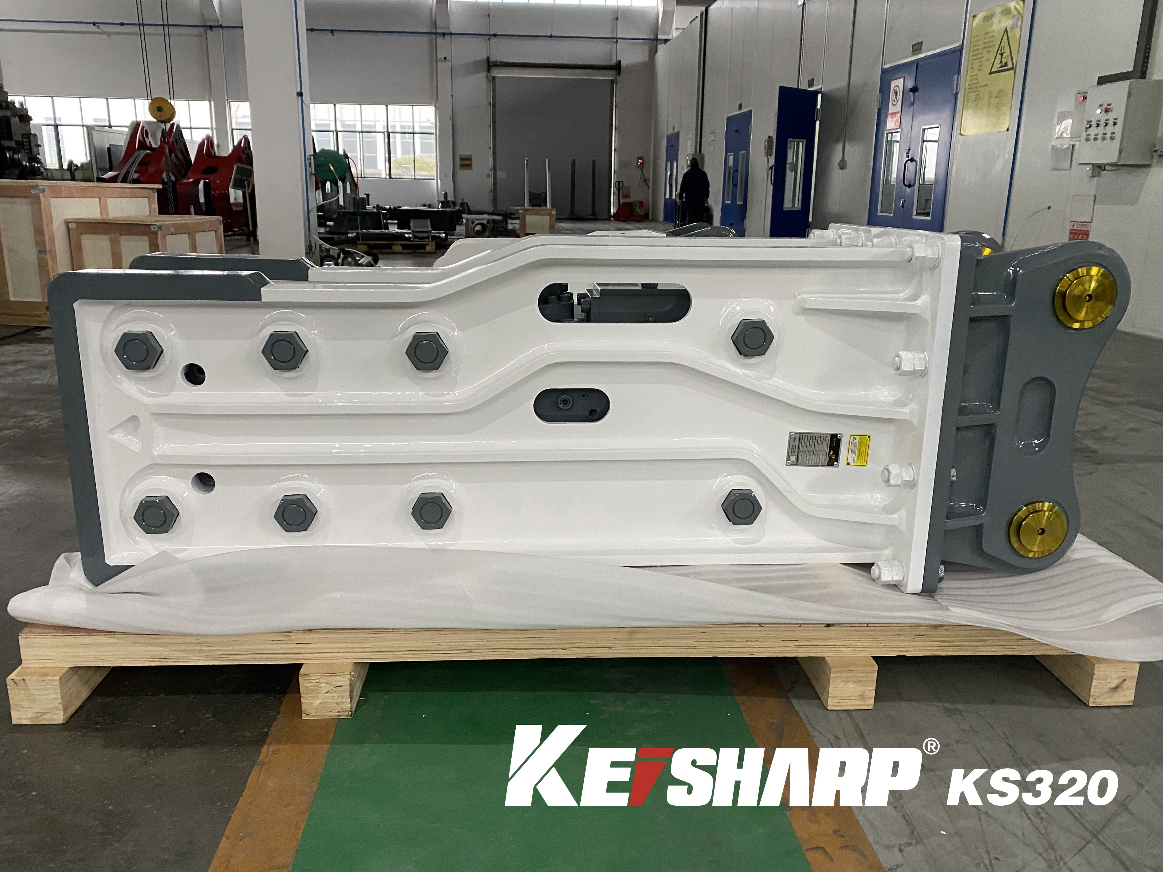 KS320 Top Type Hydraulic Excavator Breaker Machine 155mm Chisel Diameter