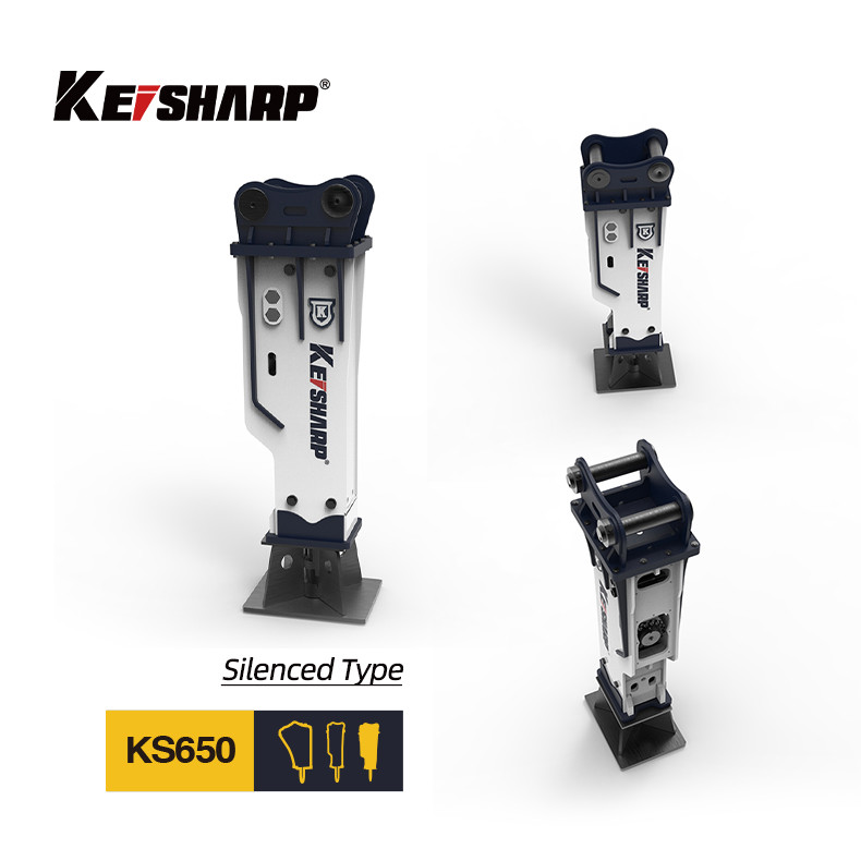 65-100 Ton Excavator Concrete Breaker Silenced Type Hydraulic Stone Breaker